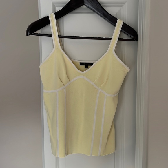 BCBGMaxAzria | Tops | Bcbgmaxazria Light Yellow Tank | Poshmark